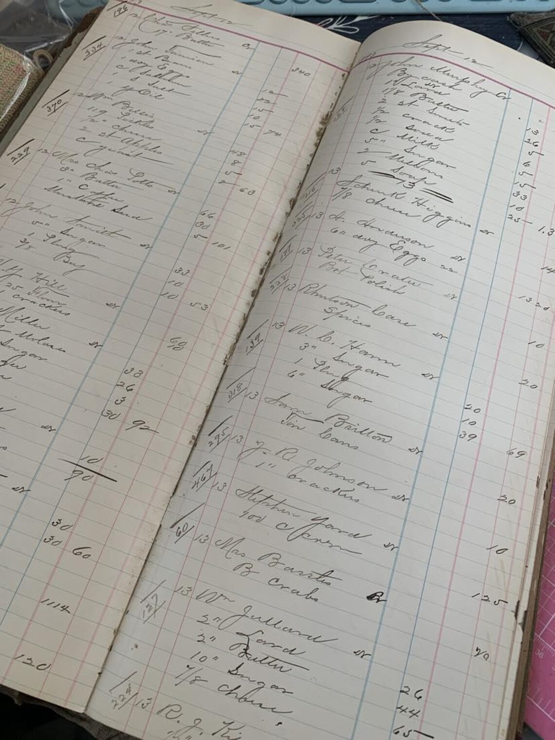 1893-vol. 7- Grocery Store Ledger - Etsy