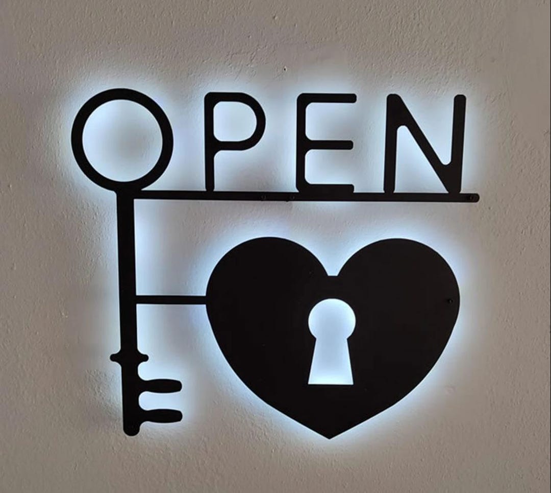 Heart Key Art Metal, Metal Wall Art, Heart Key Wall Deco, Gift for ...