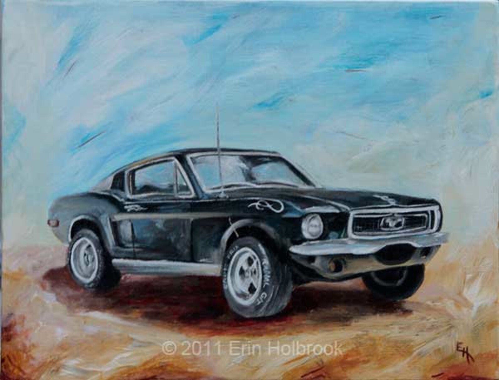 Classic Car Portraits Custom Classic Car Painting, Vintage Car Art, Car ...