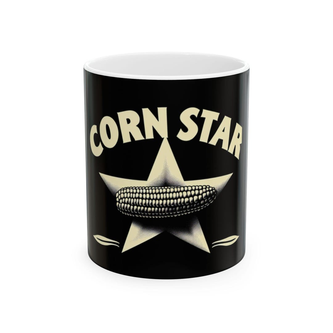 Corn Star Ceramic Mug, Fun Coffee Cup for Kitchen Home Decor, Unique ...