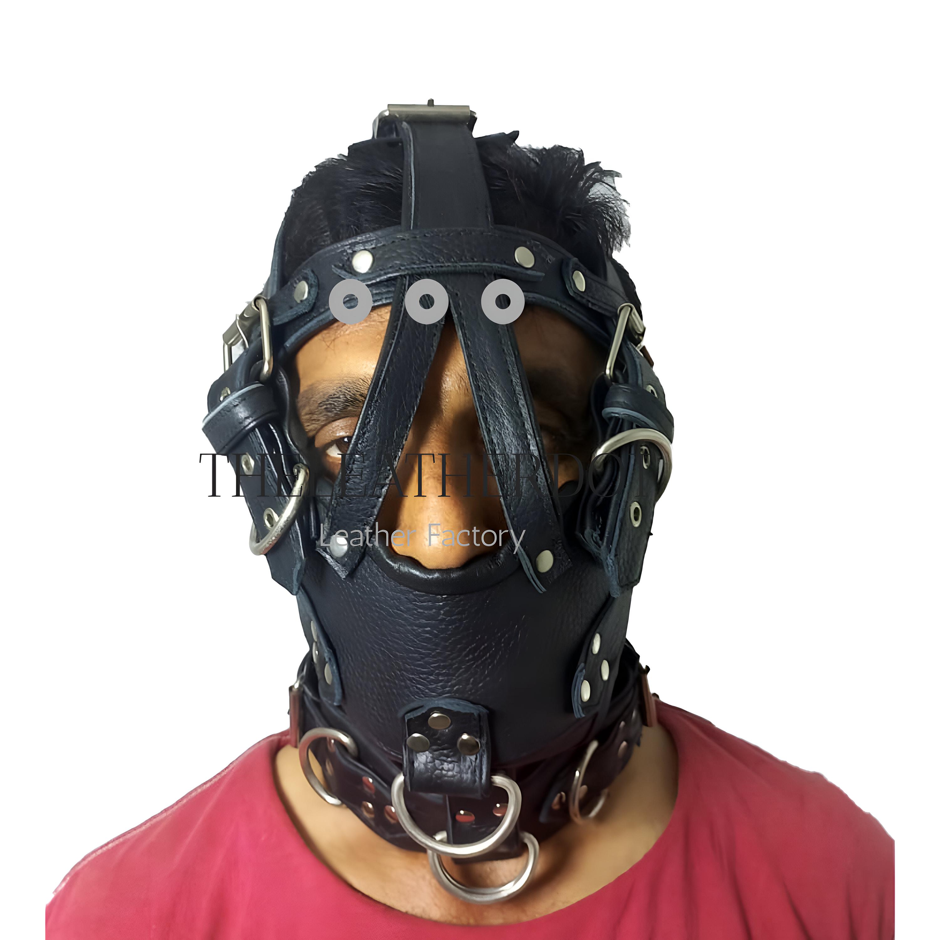 Puzzle Mask Cow Leather - Etsy