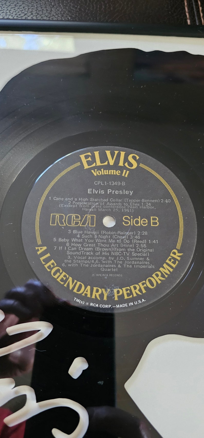 Elvis Album Cover and Record Profile Wall Decor - Etsy