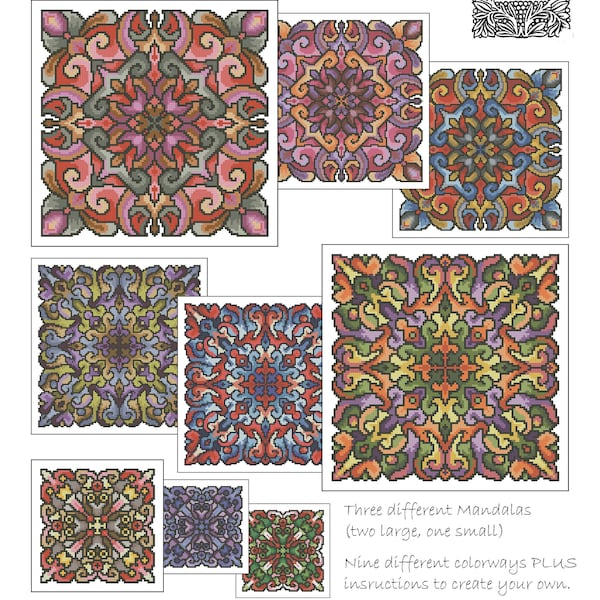 Mandala Cross Stitch - Etsy