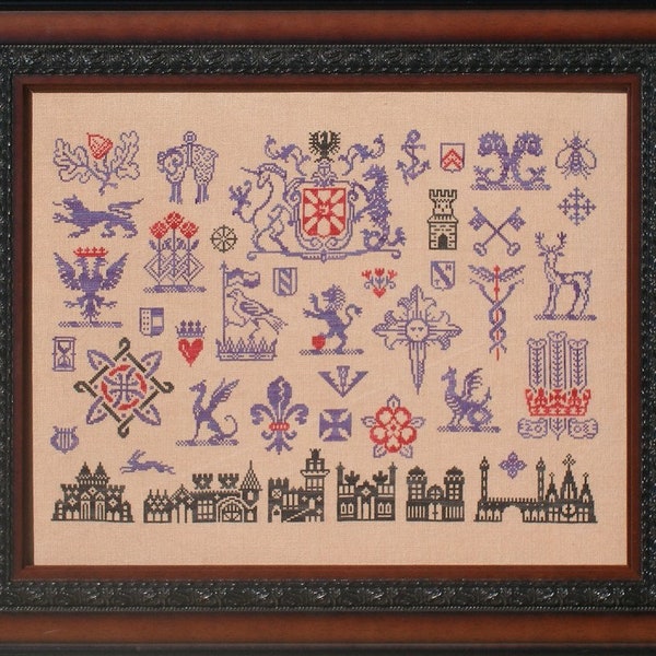 Heraldry Cross Stitch - Etsy
