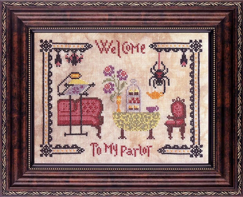 Welcome to My Parlor - PDF Cross Stitch Chart - Etsy