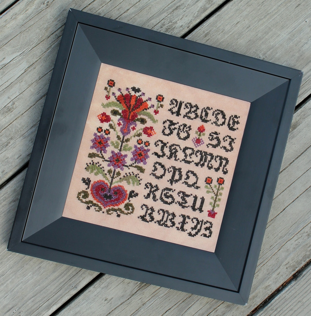Love Letters - Fraktur - PDF Cross Stitch Chart - Etsy