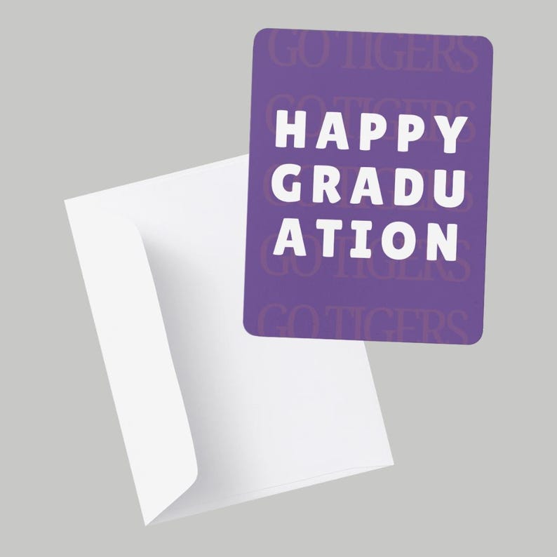 Happy Graduation, Tiger Card Design, Graduation Card Template, Editable ...