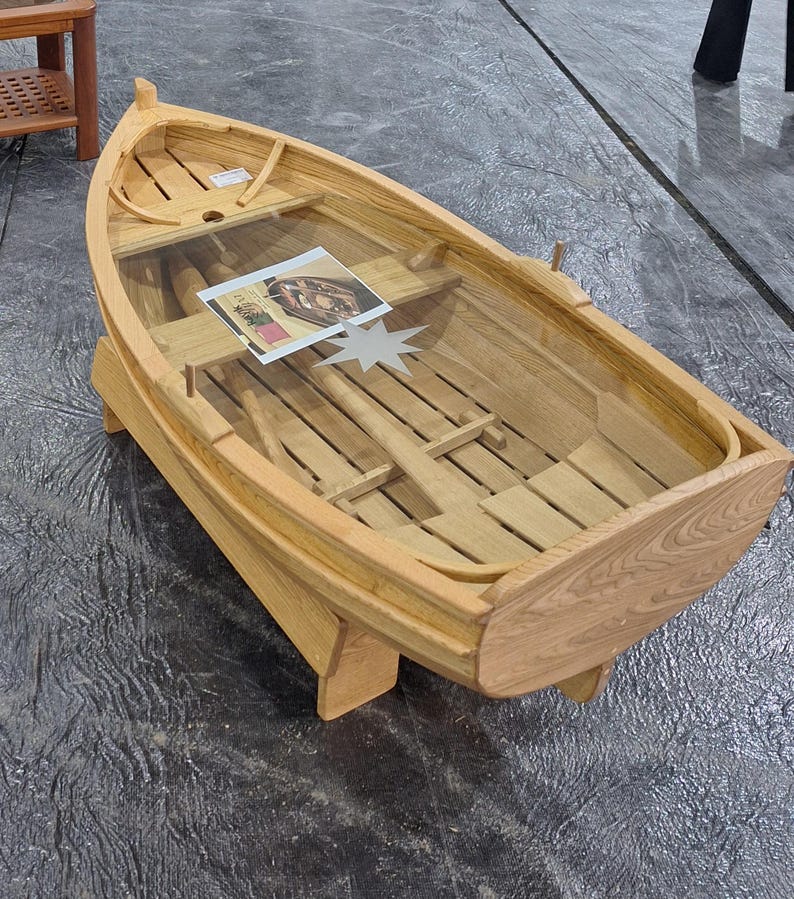 Wood Table Boat Table Boat Coffee Table Coffee Table Tea Table Chestnut ...