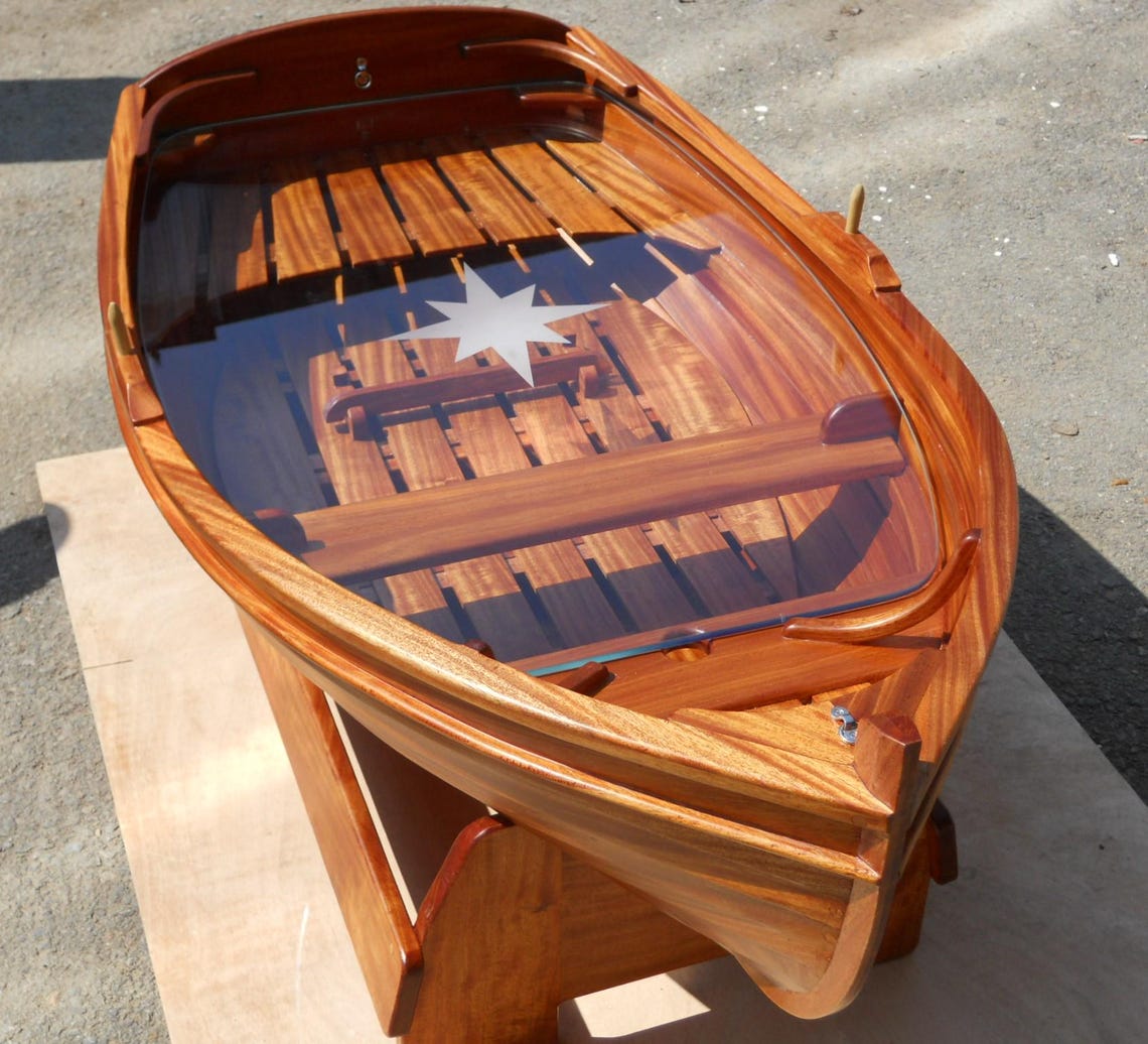 Wood Table Boat Table Boat Coffee Table Coffee Table Tea Table Mahogany ...