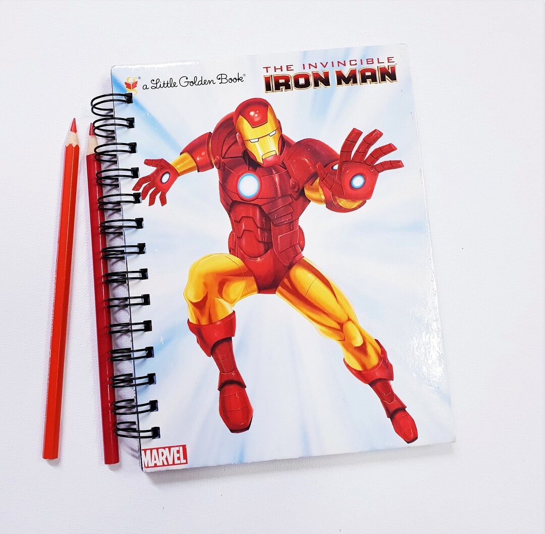 Iron Man, Recycled Little Golden Book Journal, Notebook - Etsy