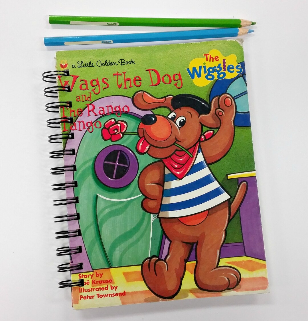 Wags the Dog, Recycled Little Golden Book Journal - Etsy