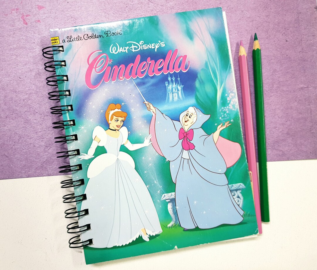 Cinderella, Recycled Little Golden Book, Journal, Notebook - Etsy