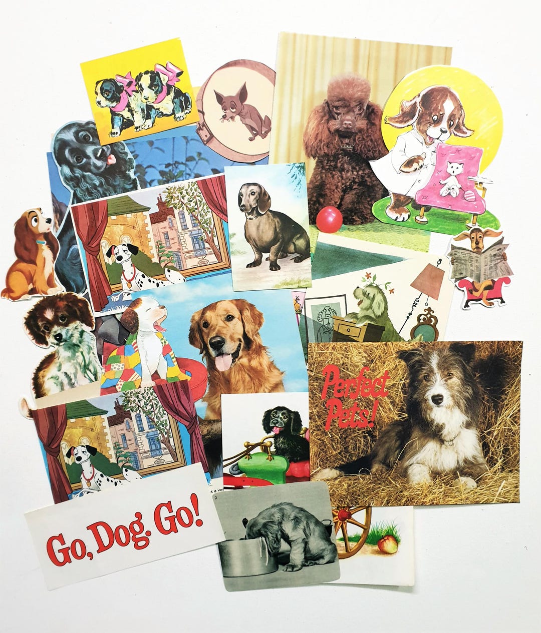 40 Dog Theme Ephemera, Scrapbook Pictures, Craft Pack, Junk Journal - Etsy
