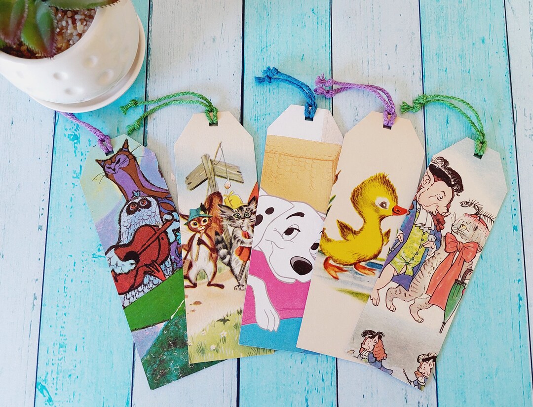 Set of 5 Animal Theme Bookmarks - Etsy