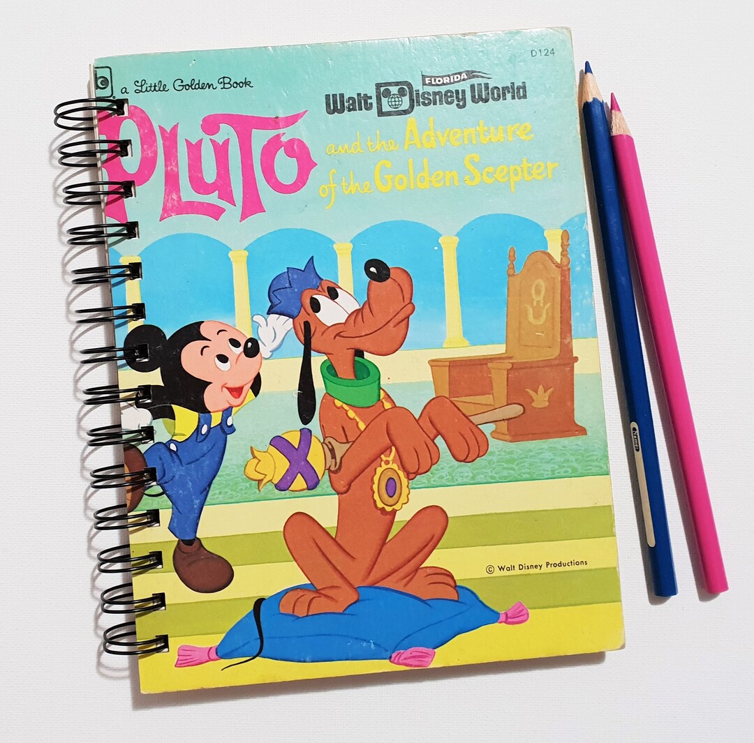 Pluto, Recycled Little Golden Book Journal, Notebook - Etsy