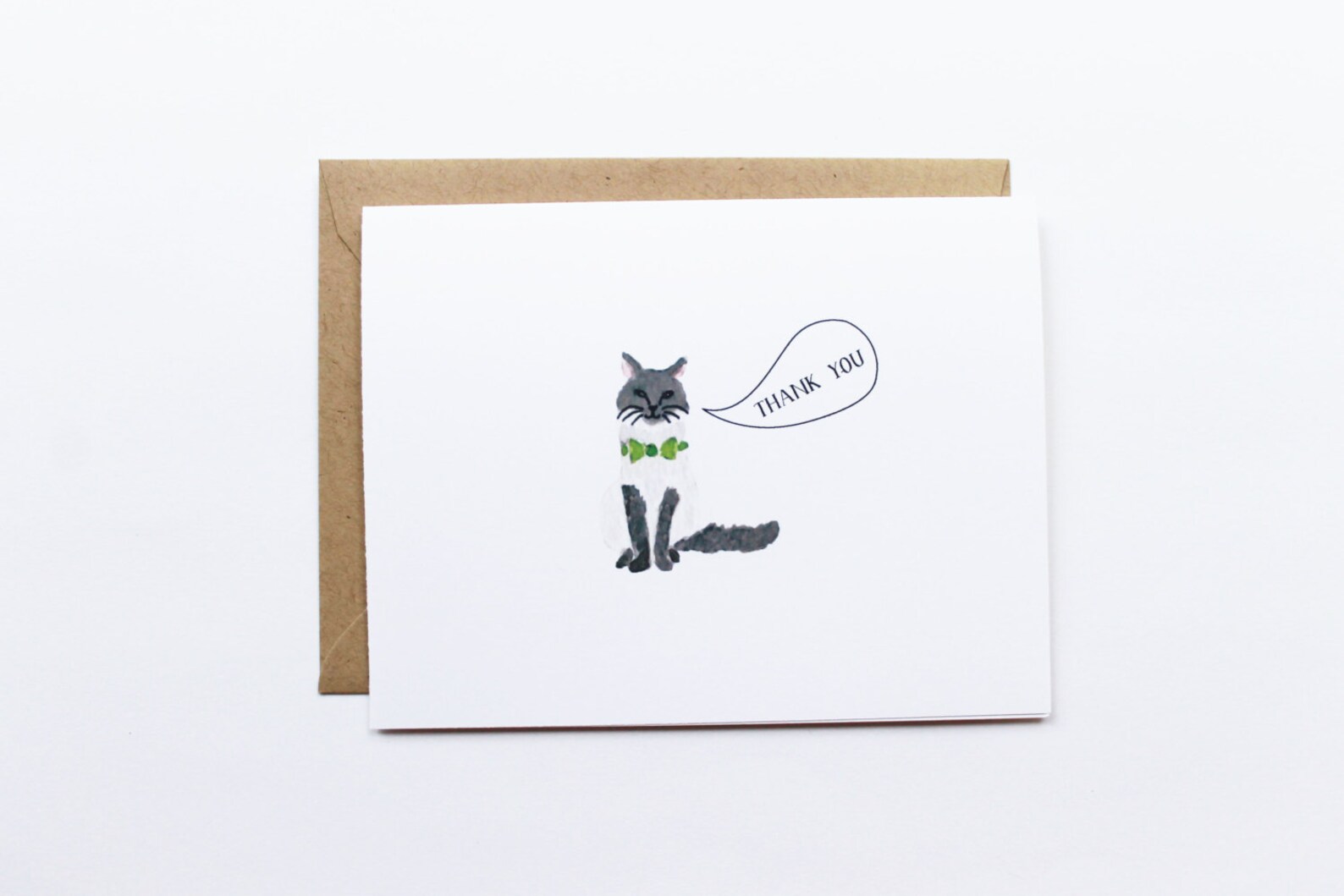 Thank You Card Cat Thank You Assorted Cards set of 8 - Etsy