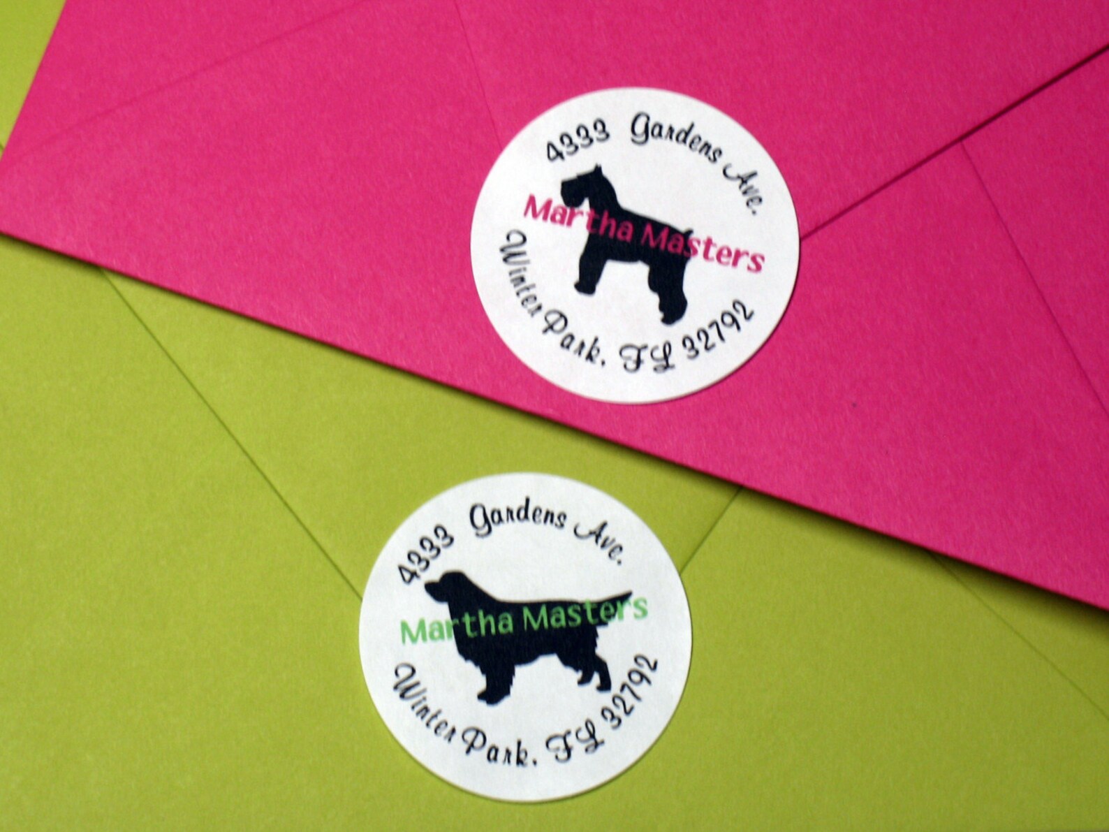 Dog Breed Silhouette Address Labels - Etsy