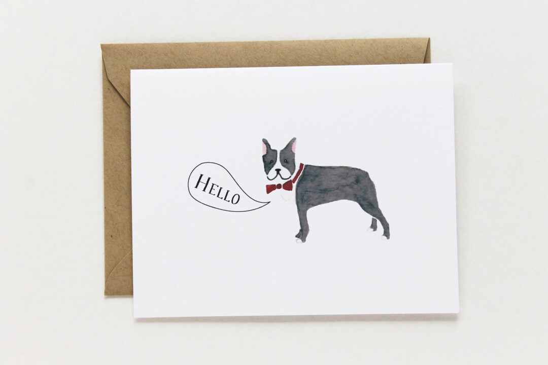 Hello Boston Card - Etsy UK