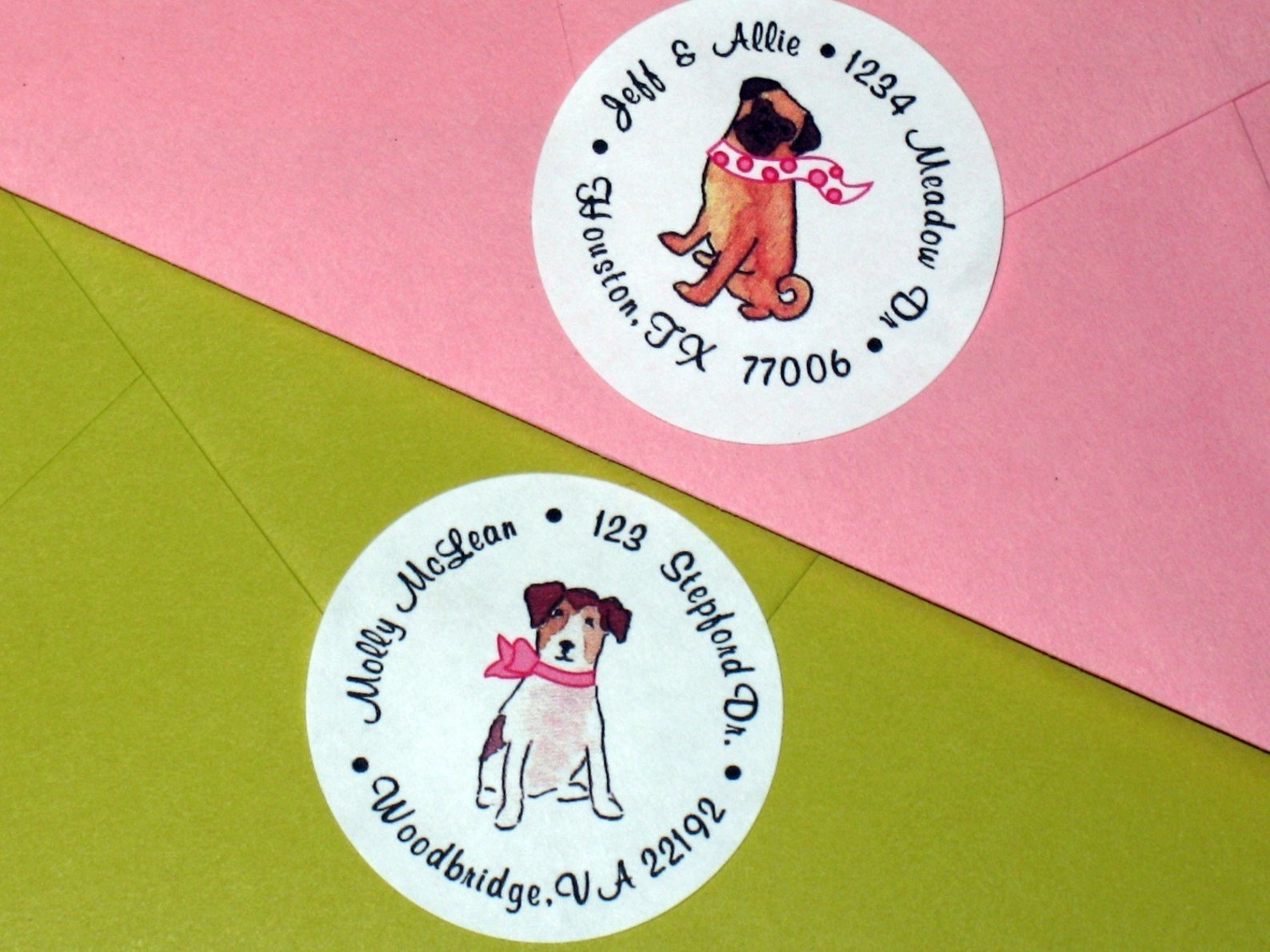 Personalized Dress Your Dog Return Address Labels set of 30 - Etsy