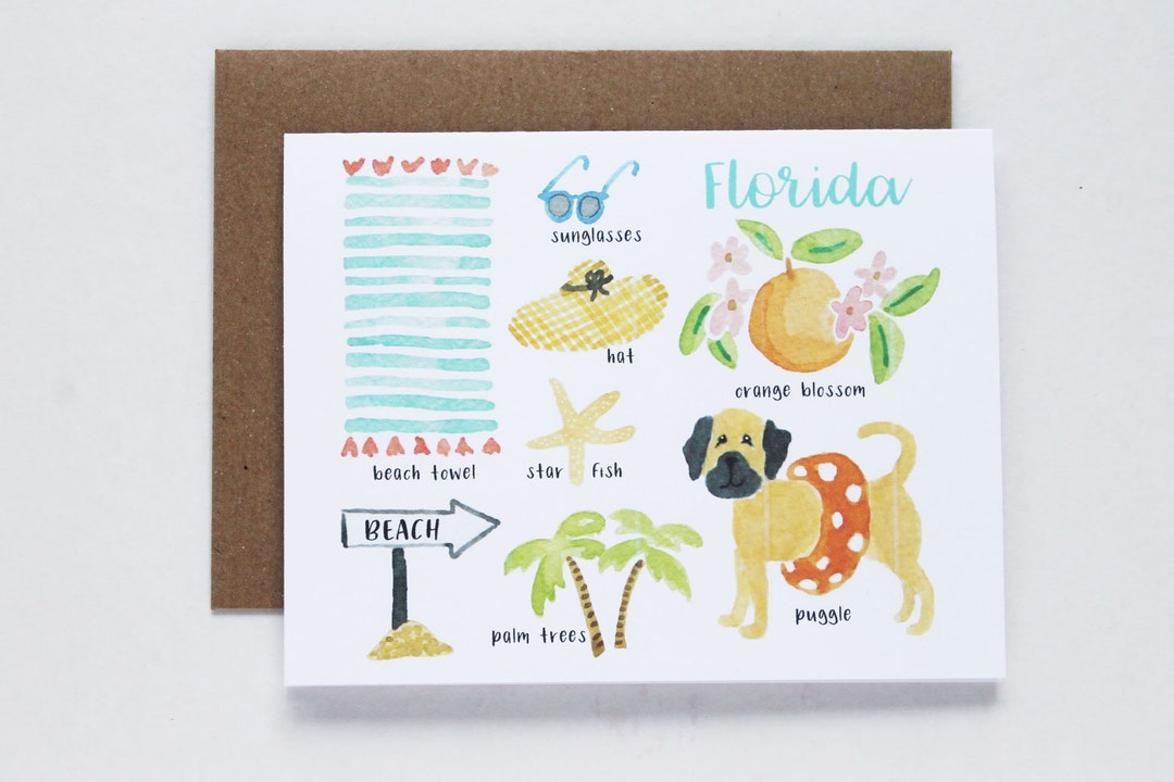 Florida Greeting Card - Etsy