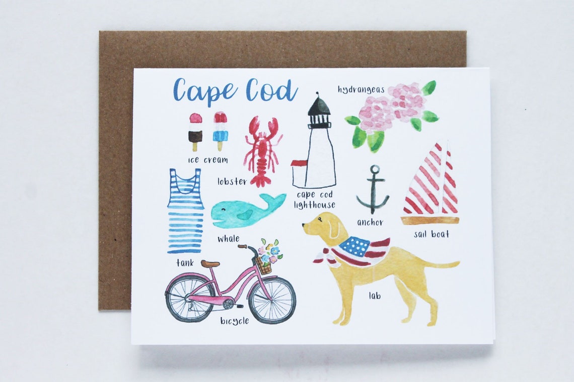 Cape Cod Greeting Card | Etsy