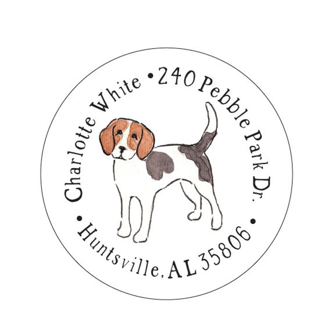 Beagle Address Labels - Etsy