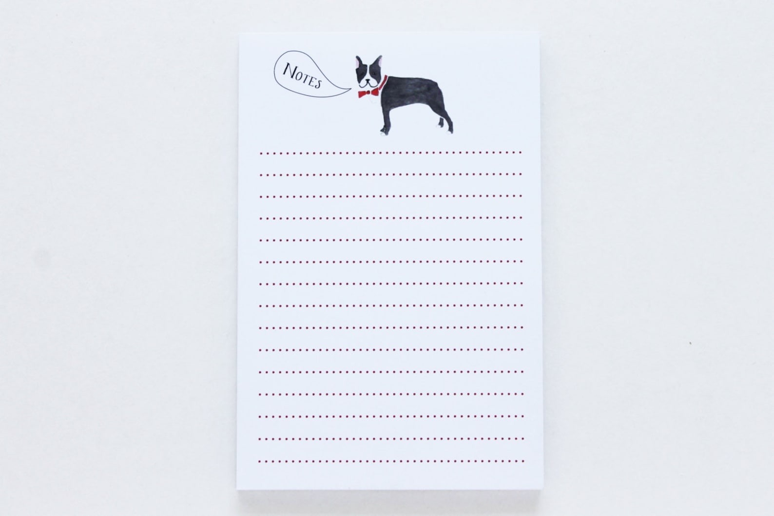 Notepad - Boston Terrier Notes - Etsy