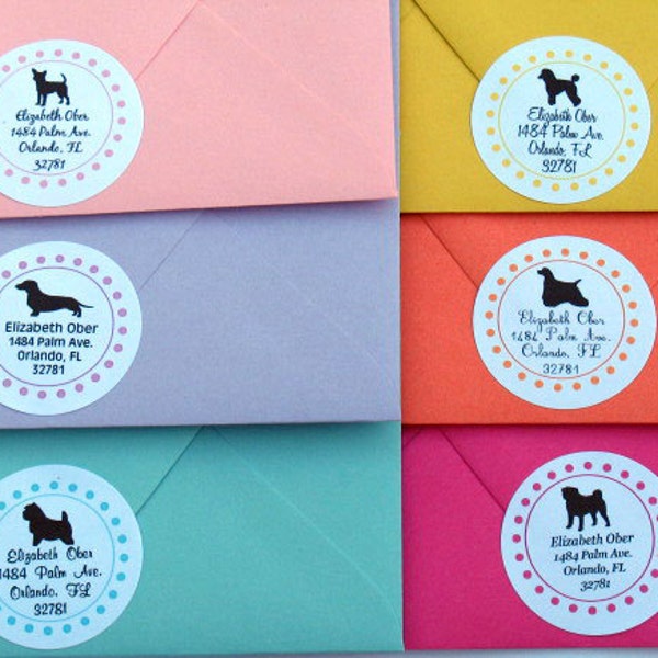 Polka Dot Labels - Etsy
