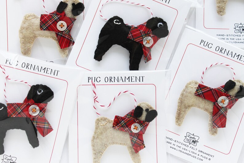 Pug Ornament - Etsy