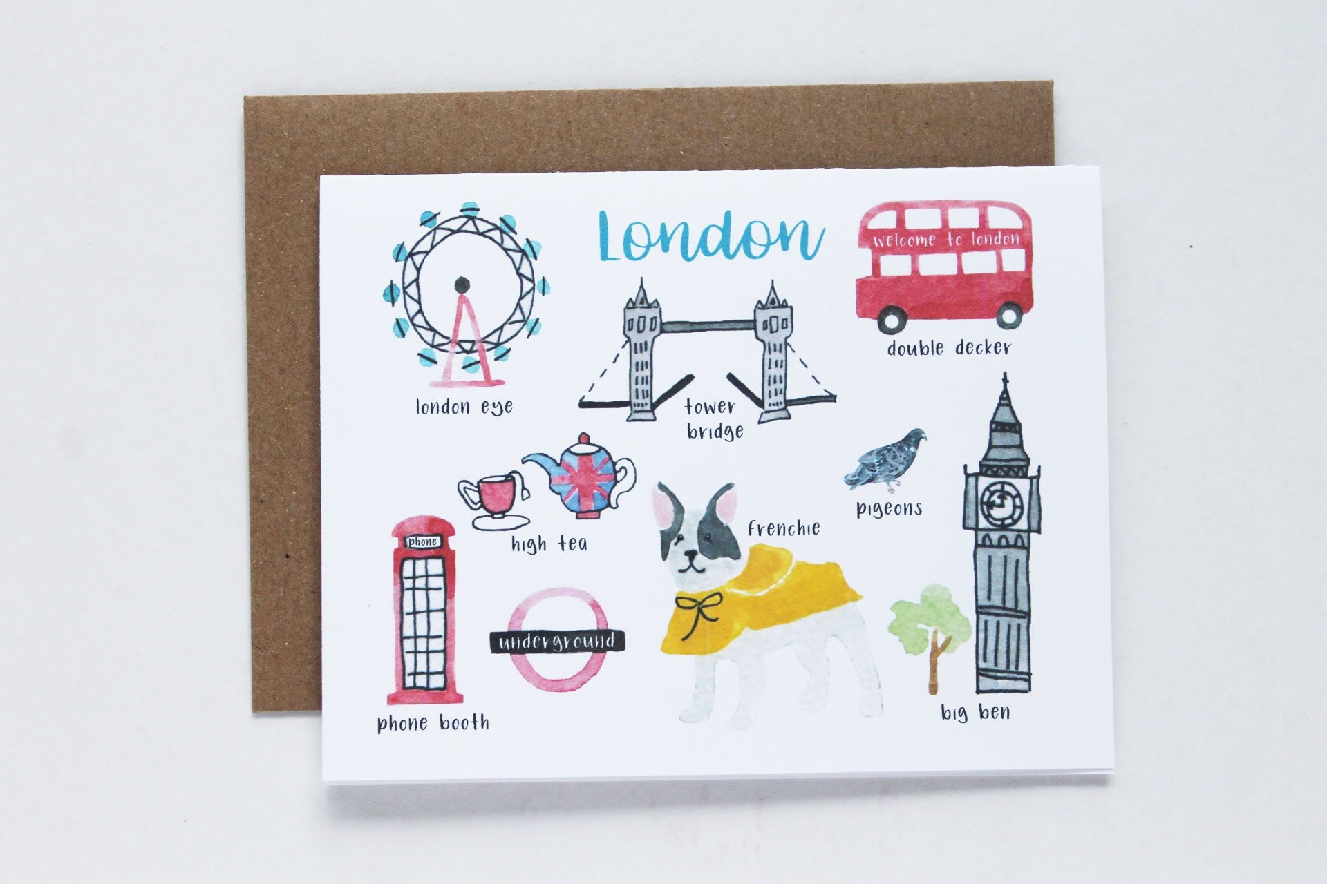 London Greeting Card - Etsy