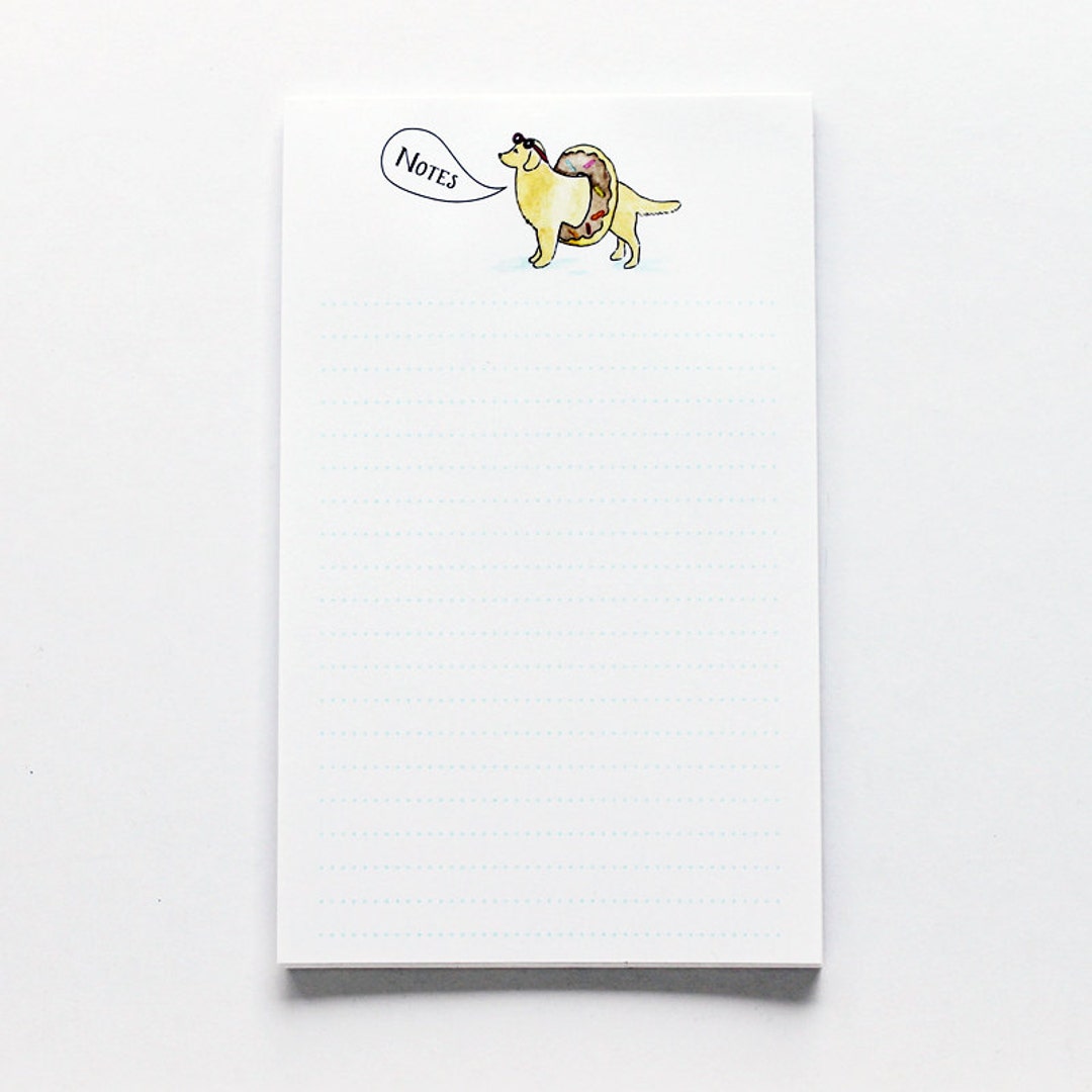 Notepad - Donut Dog Notes - Etsy