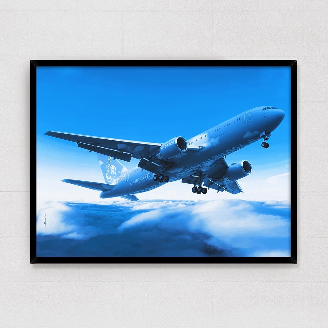 Air Drake Poster / Octobers Very Own Plane / Drake Wall Art / Album ...