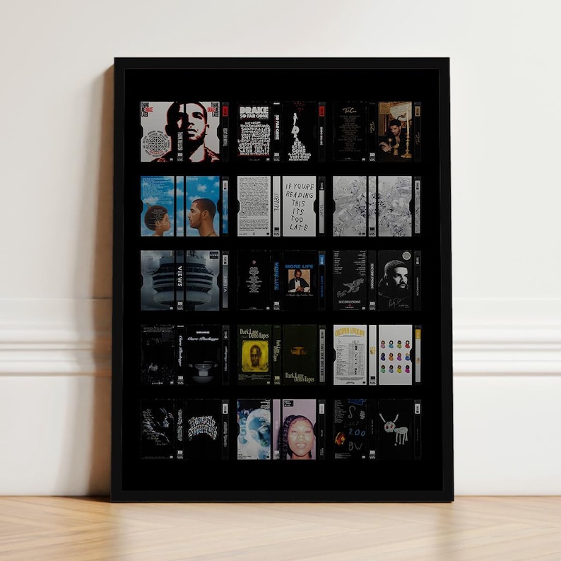 Drake Album VHS Discography Poster, Thick Matte Print - Etsy