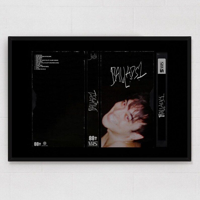 Joji Albums VHS Poster / Joji Album Poster / Ballads 1 / in Tongues ...