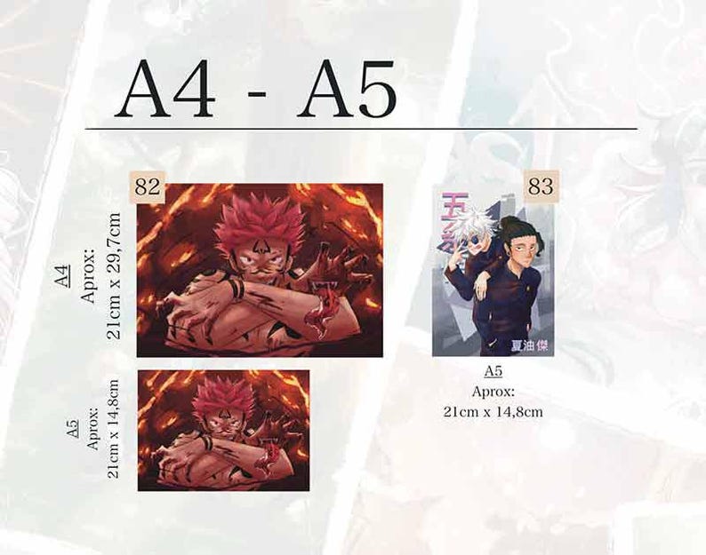 Prints Jujutsu Kaisen Sukuna, Gojo and Geto - Etsy Australia