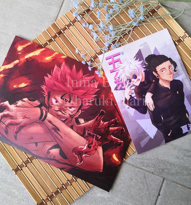 Prints Jujutsu Kaisen Sukuna, Gojo and Geto - Etsy Australia