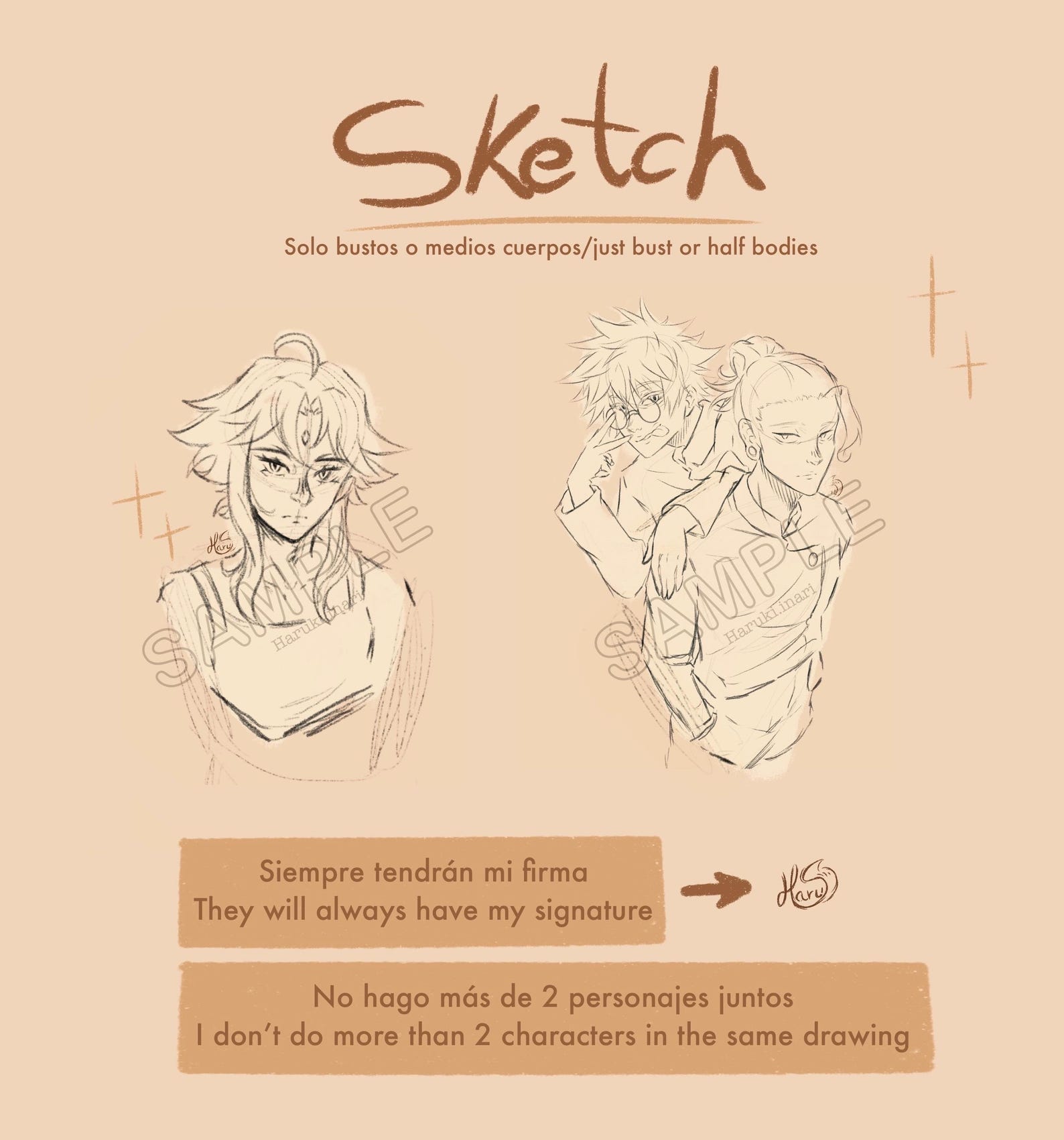 Digital Sketch Commission - Ocs, Fanarts or Real People - (BUSTS OR ...