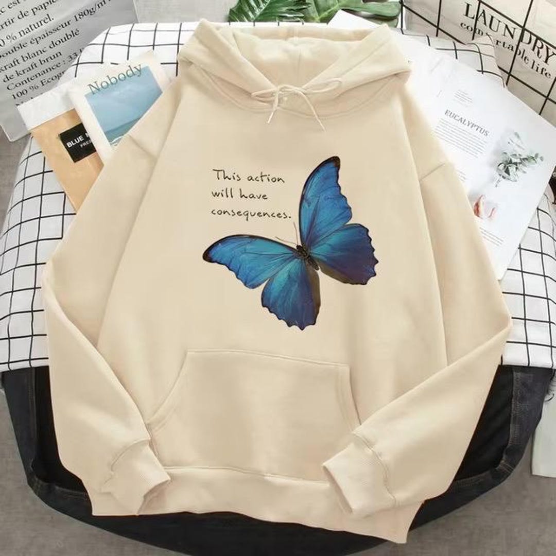 Life is Strange Blue Butterfly Hoodie This Action Will Have ...