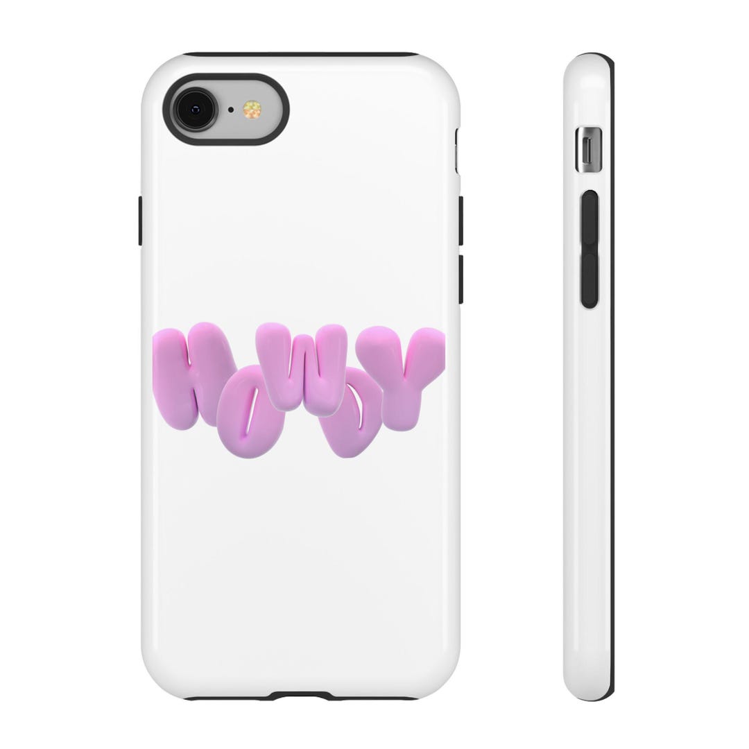 Howdy Cowboy Bubble 3d Letters Bubble Gum Pink iPhone Galaxy Phone Case ...