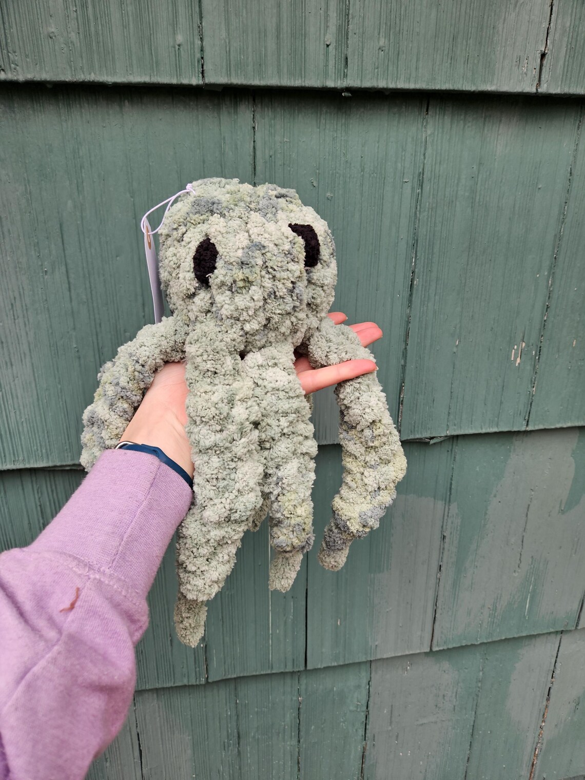 Finger Knit Octopus Stuffie Pattern, PDF With Instructions and Pictures ...