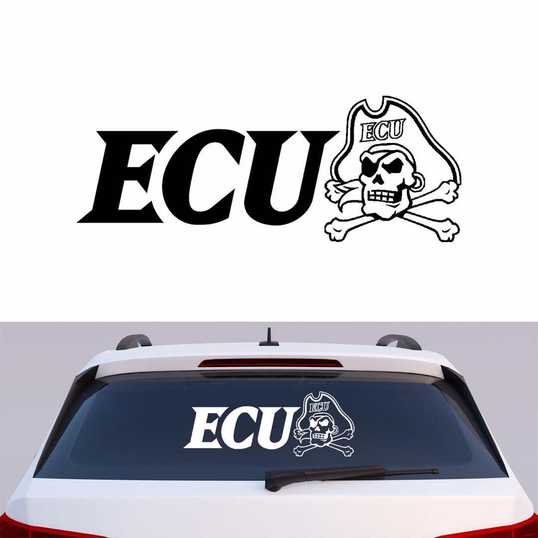 College Pirate Life ECU Window Decal Sticker - Etsy