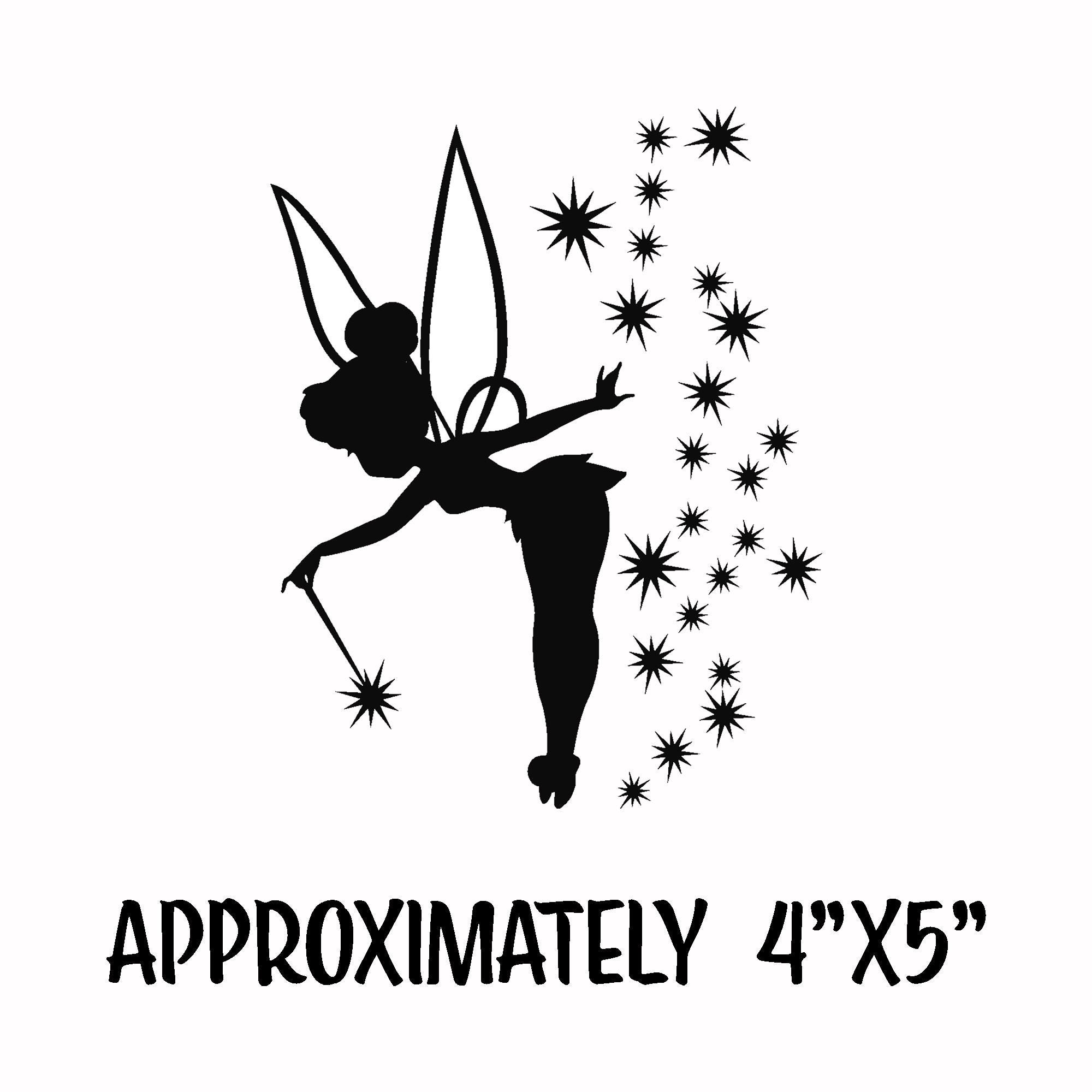 Tinkerbell Outline Disney Inspired Decals Stickers - Etsy