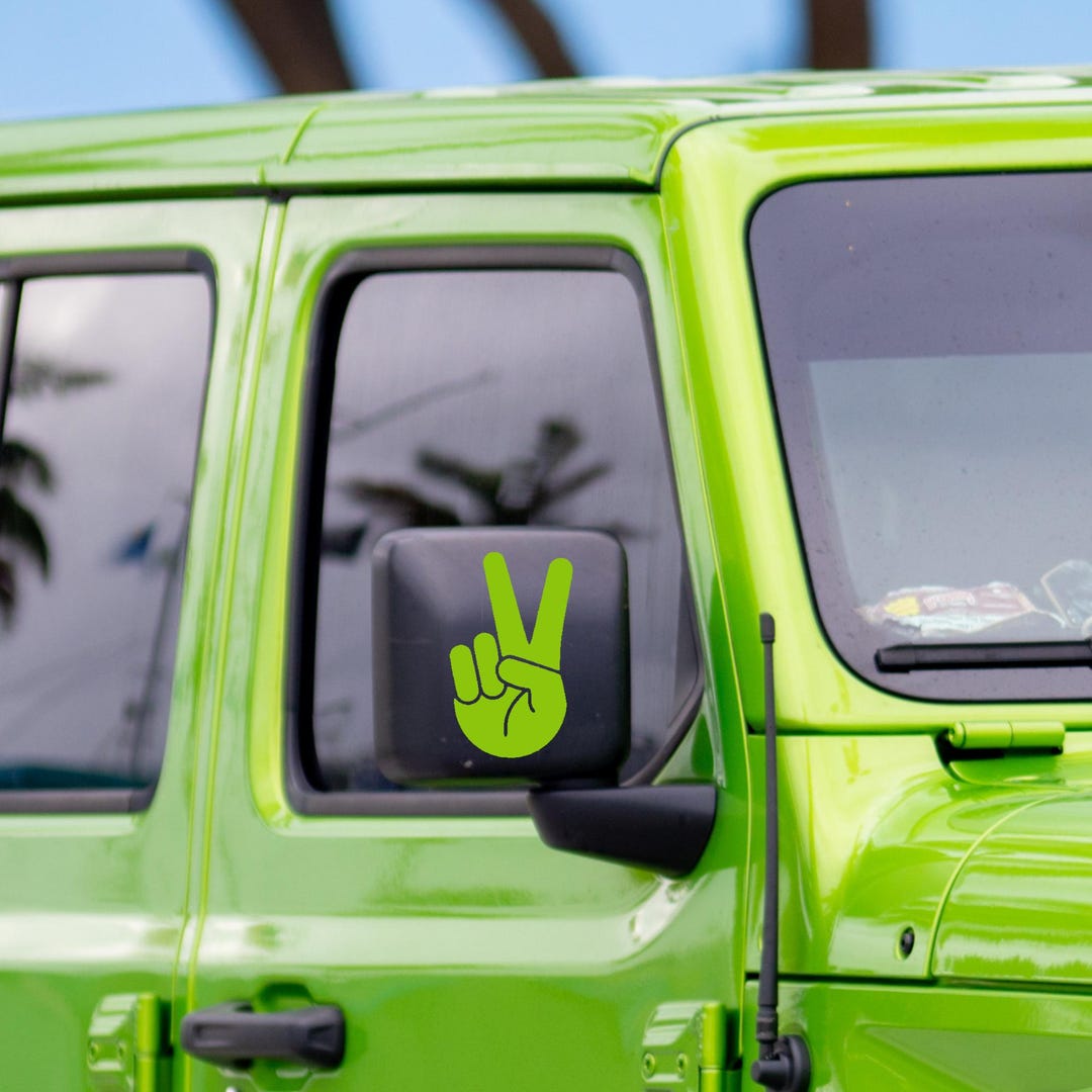Peace Wave off Road 4x4 Wrangler Bronco Decals set of 2 Stickers - Etsy