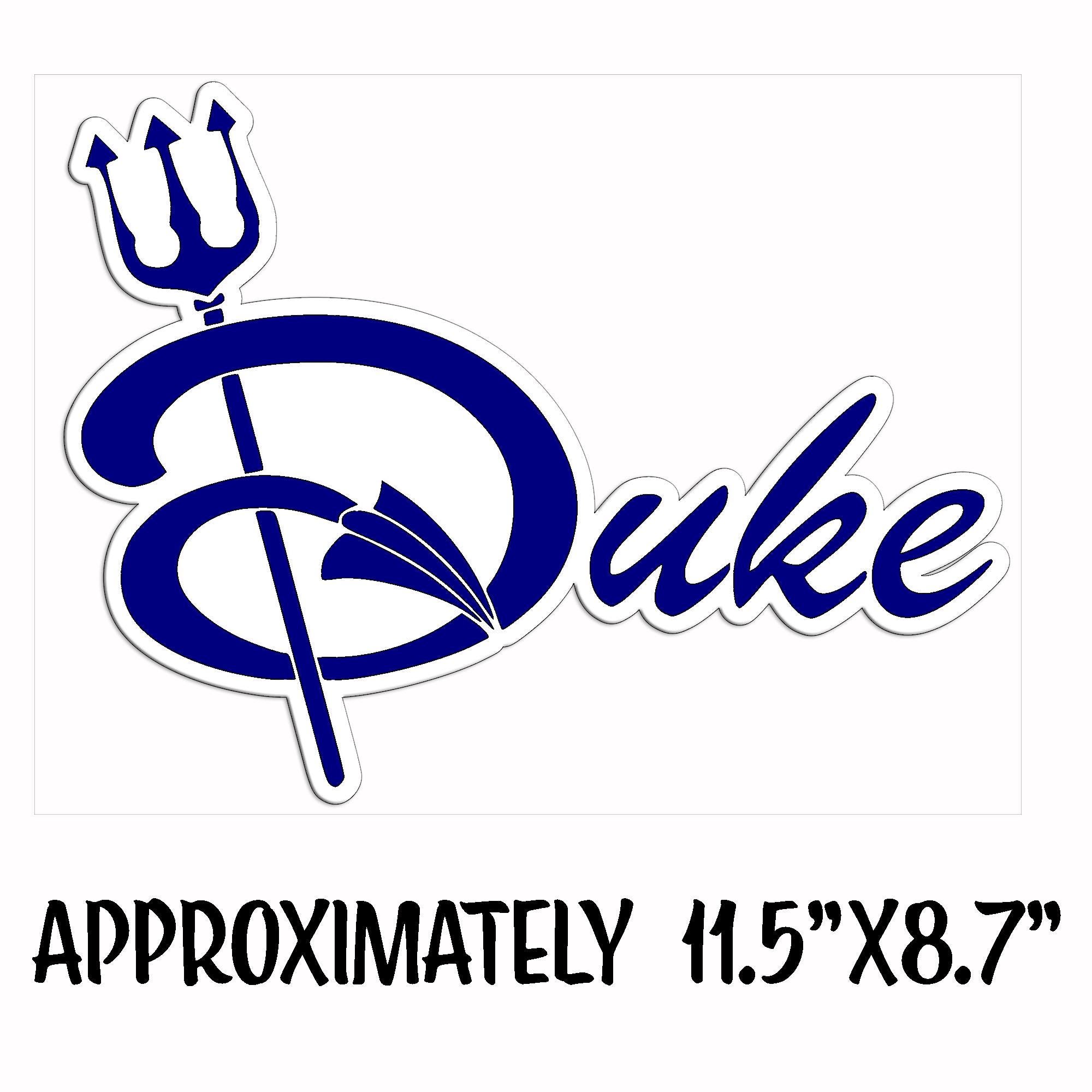 Duke Blue Devils Window Decal Sticker - Etsy