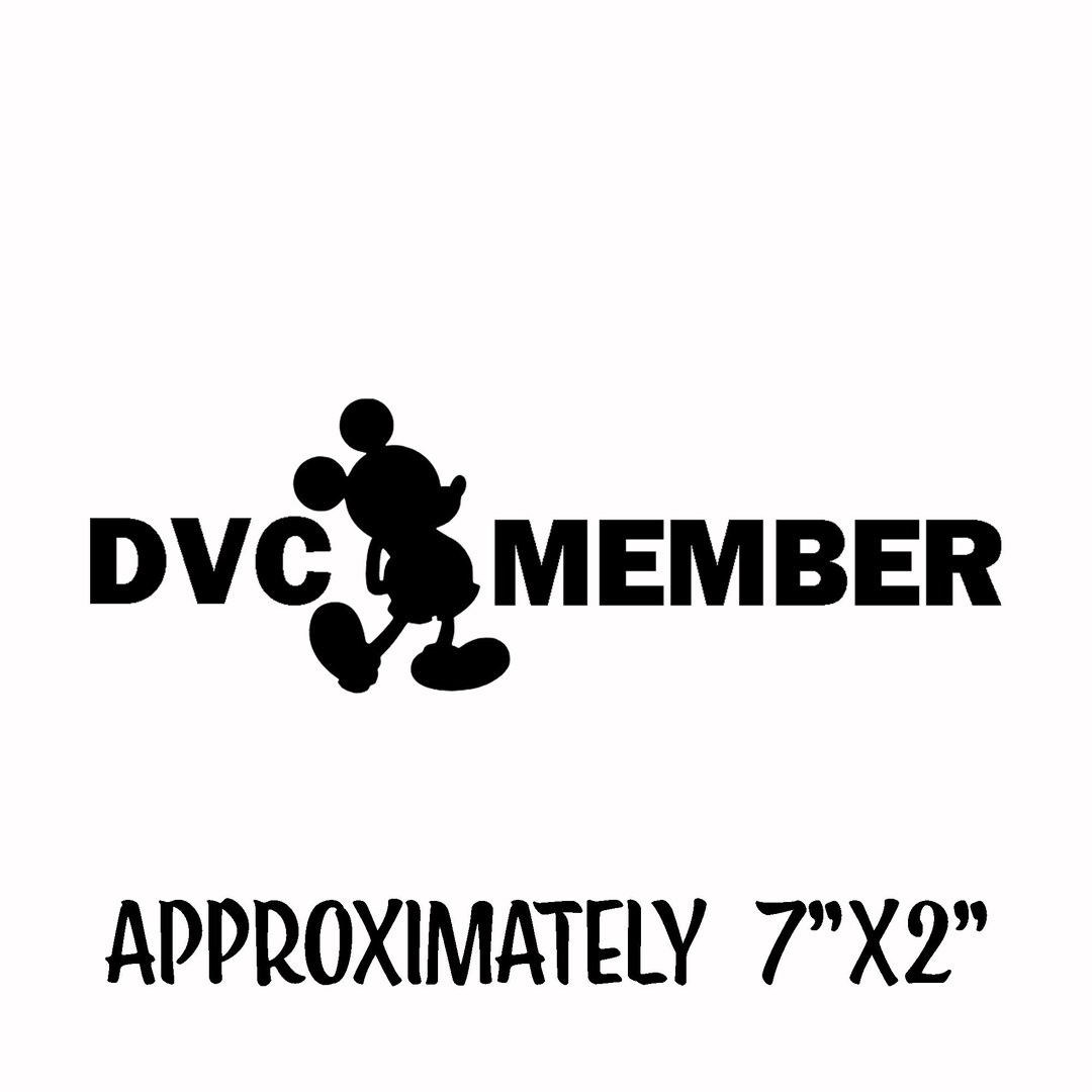 Disney Inspired Disney Vacation Club Member Decals Stickers - Etsy