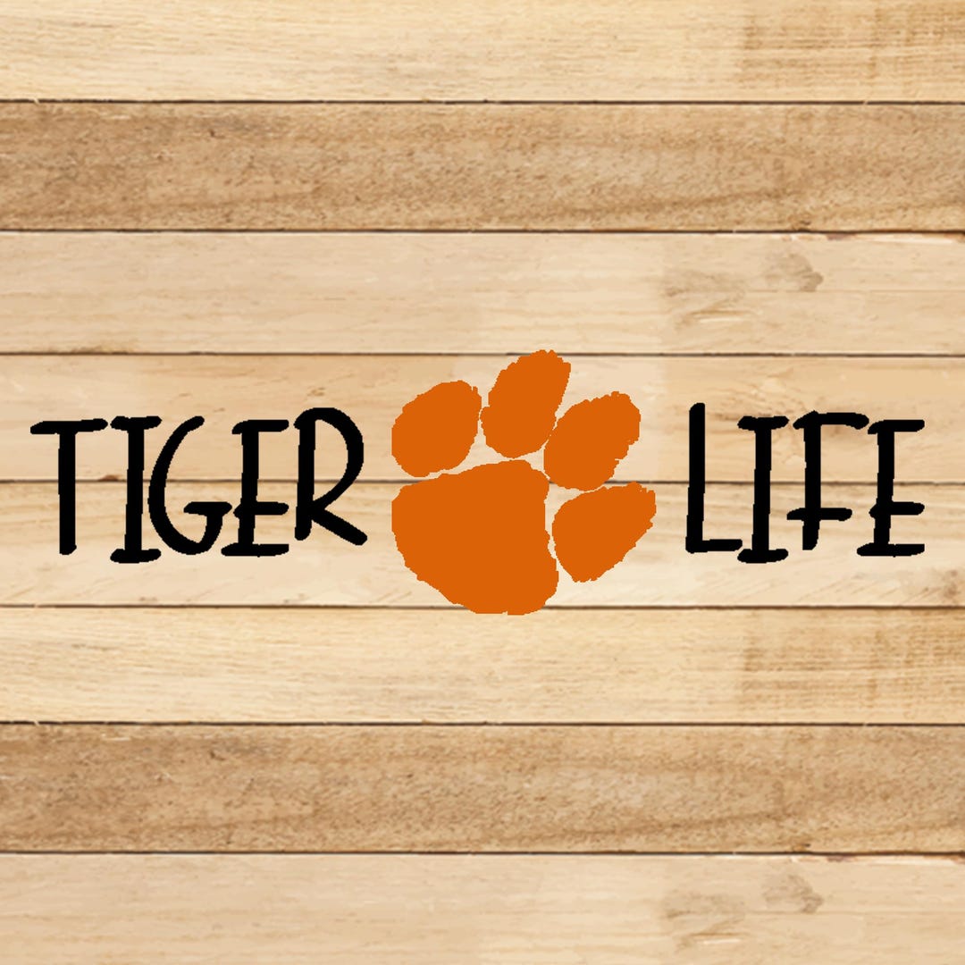 Custom Tiger Life Clemson Window Decal Sticker - Etsy