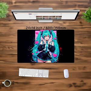 Kawaii Idol Girl XXL Gaming Mouse Pad – Cute Anime Desk Mat, Aesthetic ...