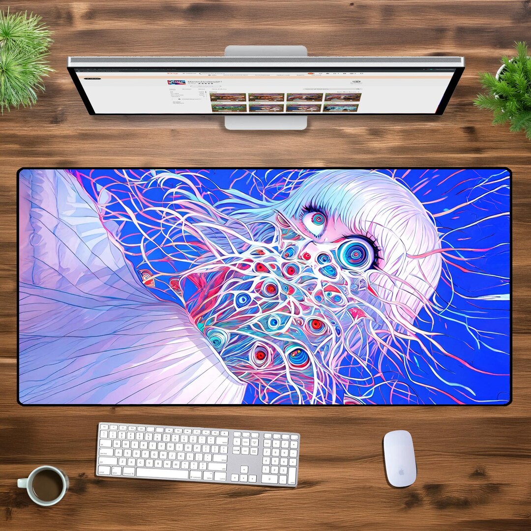 Surreal Horror Eye Nightmare XXL Gaming Mouse Pad - Psychedelic Horror ...
