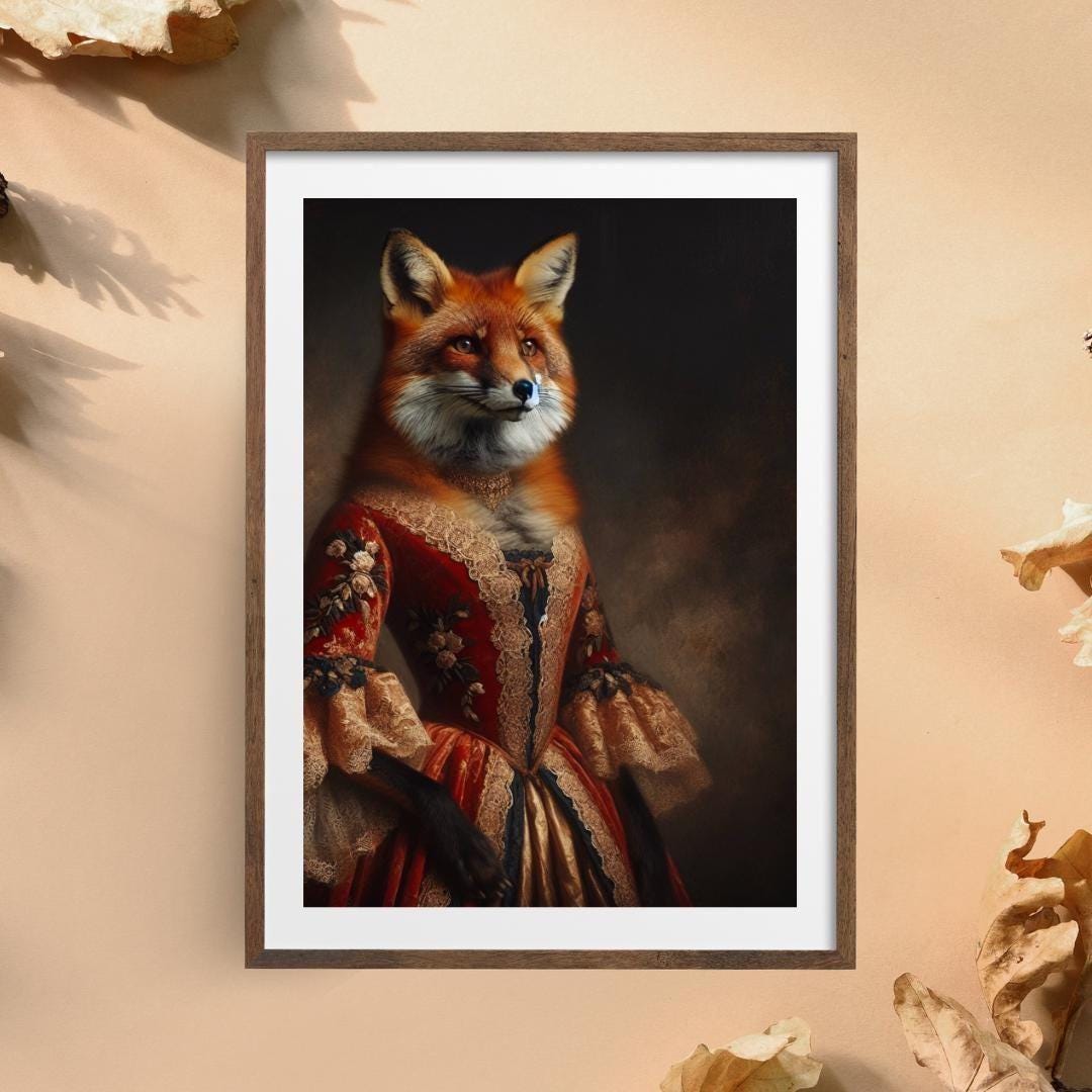 A Lady Fox. High-resolution Files: 5000x5500 at 300 DPI. Perfect for ...
