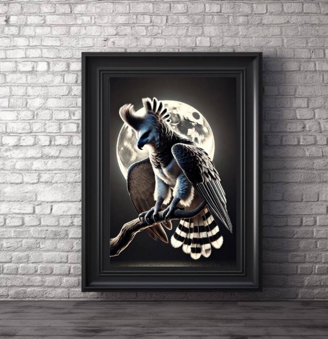 Harpy Eagle, High-resolution (5000x5500 at 300 DPI): Digital Download ...